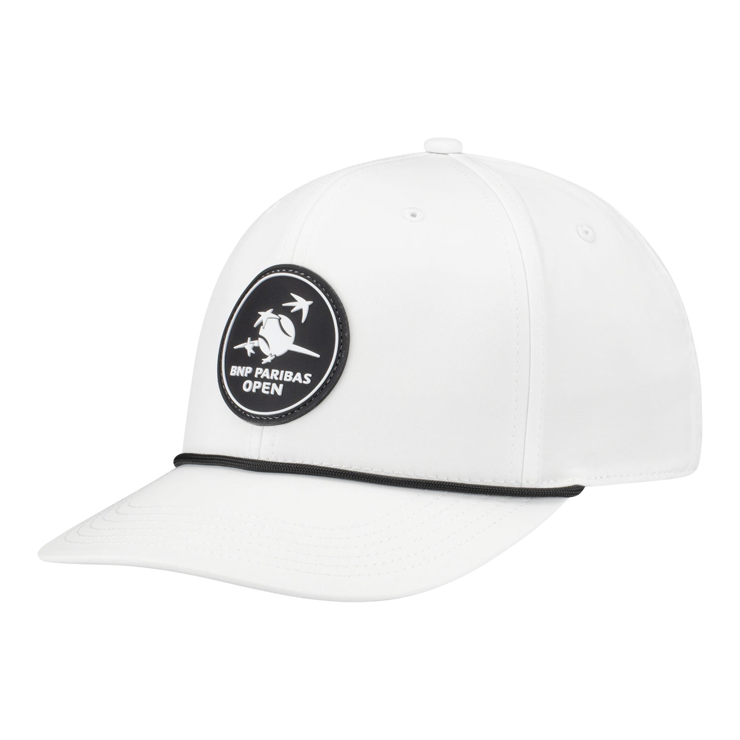 Legacy BNP Paribas Open Circle Logo Patch Hat in White and Black – BNP ...