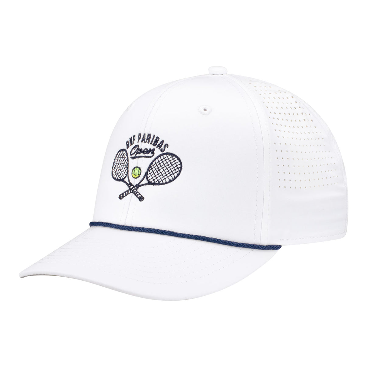 Imperial BNP Paribas Open Performance Rope Hat in White and Navy – BNP ...